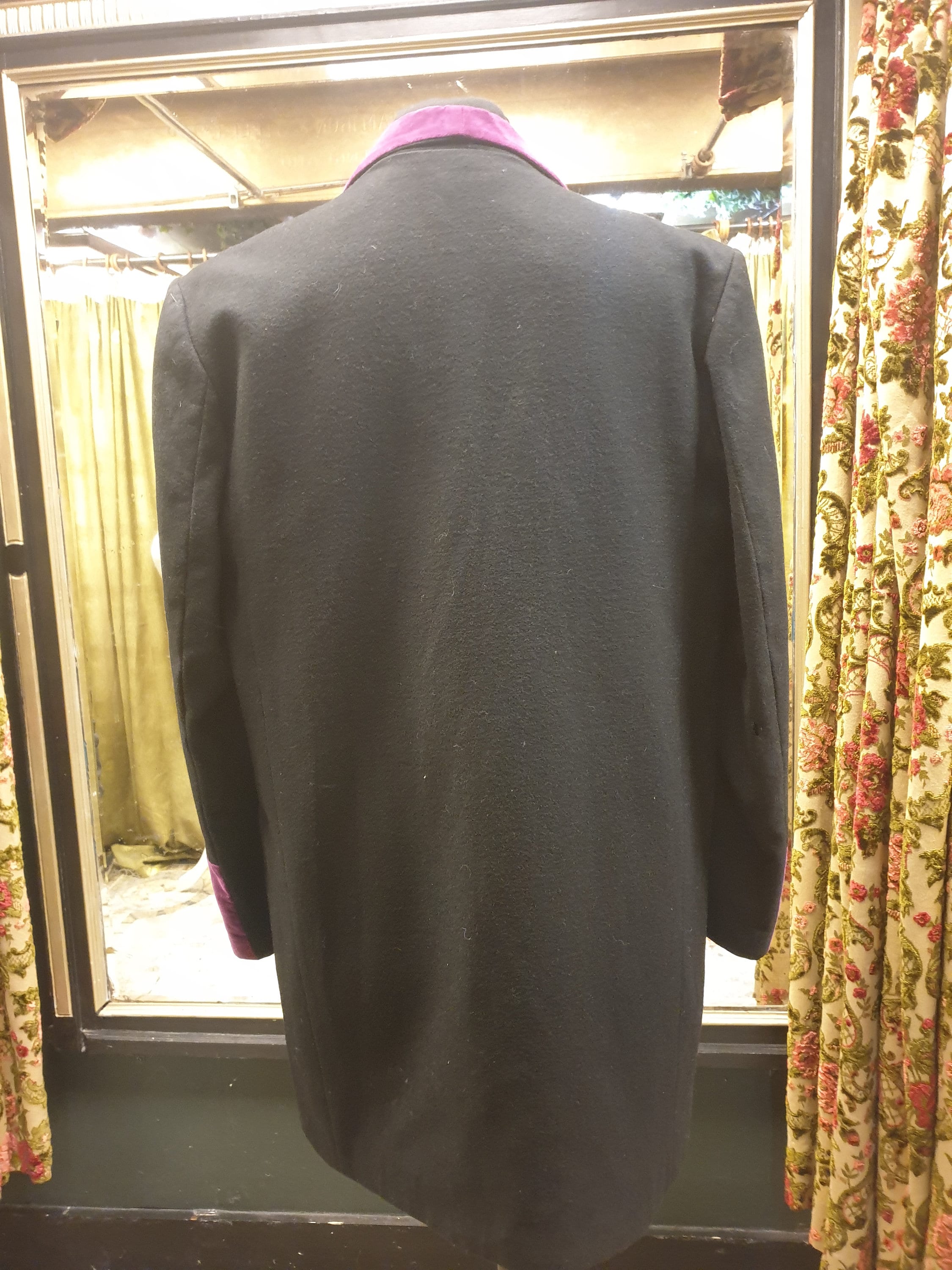 Black and Purple Teddy Boy Drape Jacket - Etsy