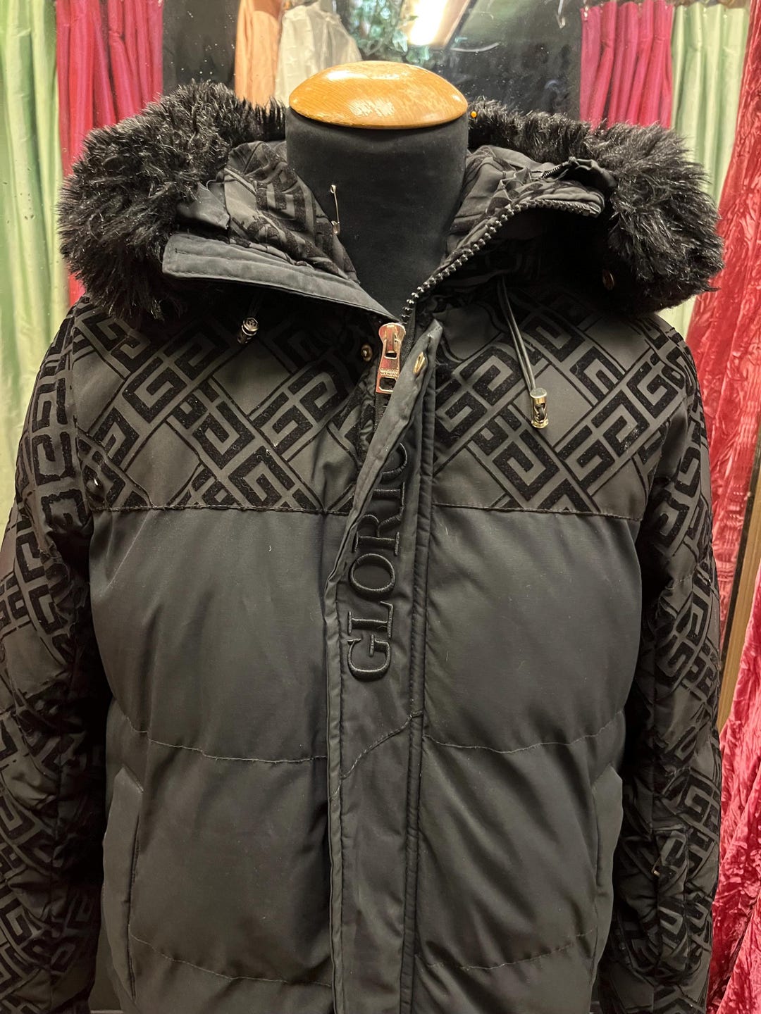 Glorious Gangster Black Puffer Jacket Size M - Etsy Australia