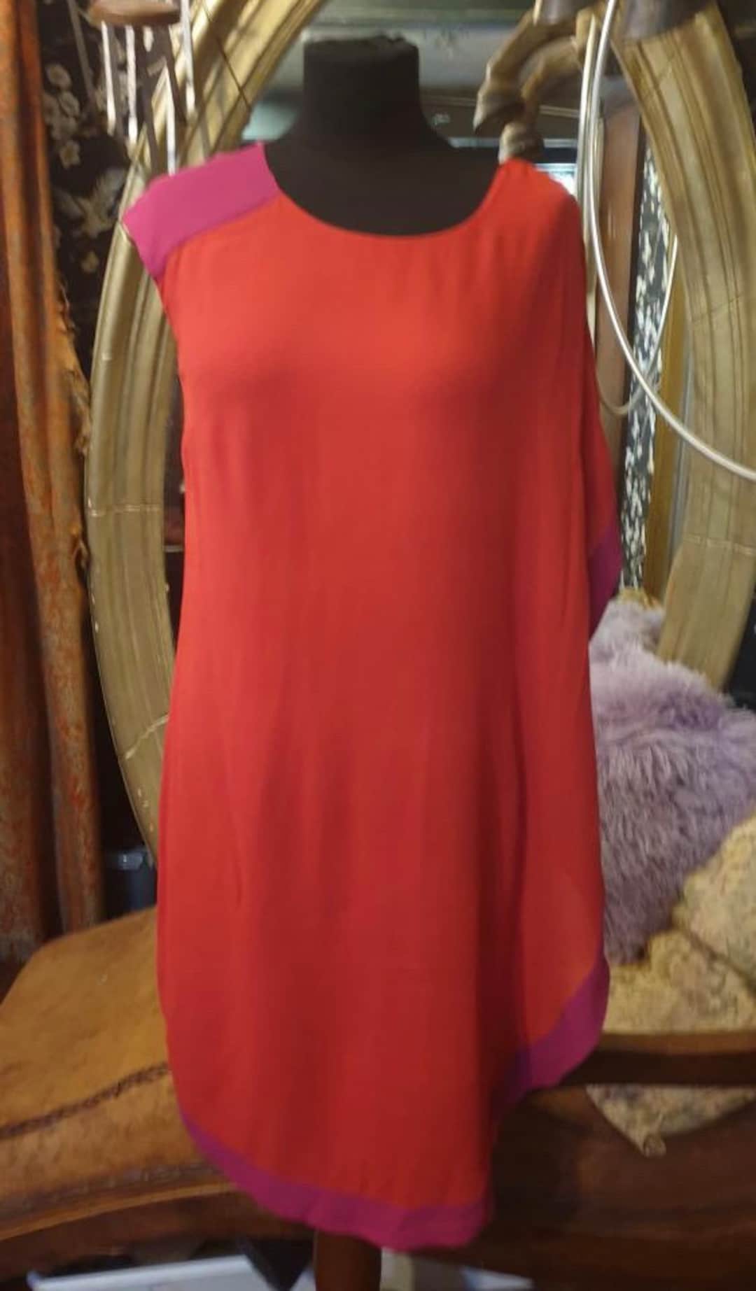 Red Asymmetrical Mary Portas Dress - Etsy