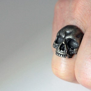 Jewelry Ring Skull Ring Heavy Metal Black Biker Ring Gothic - Etsy