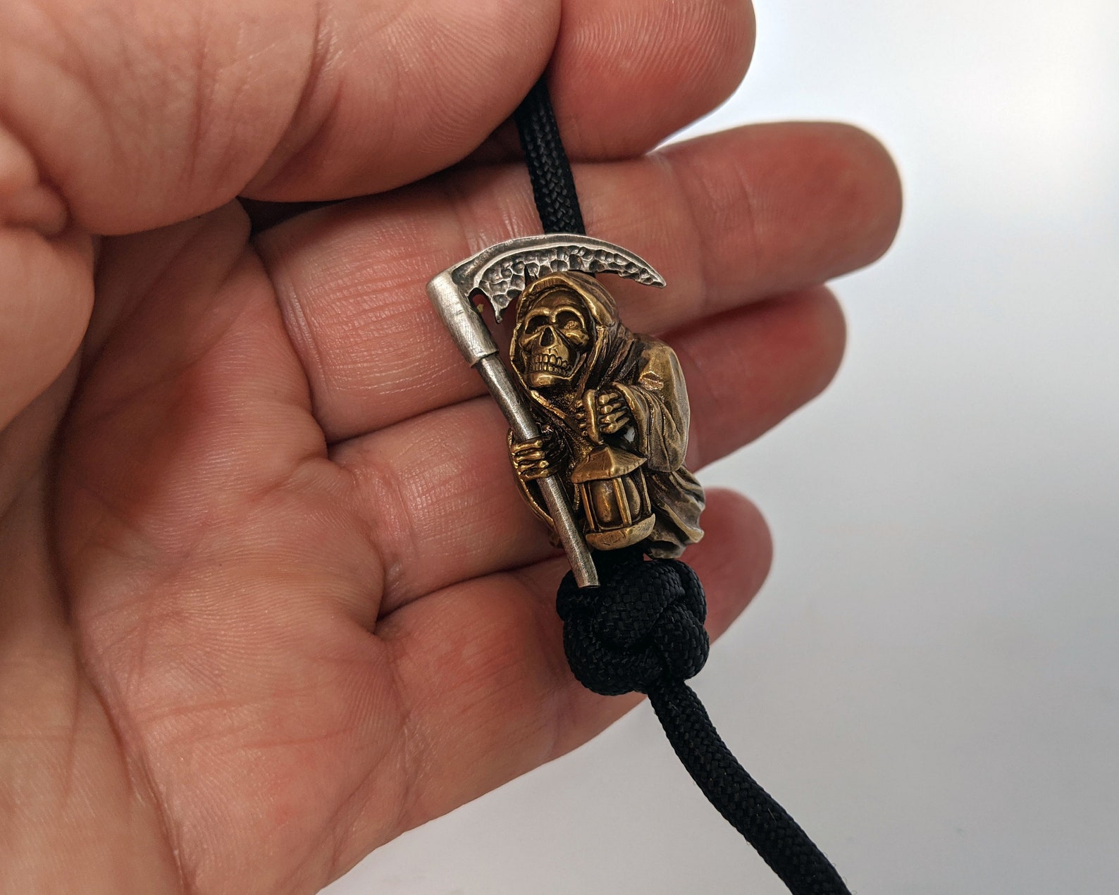 Grim Reaper Skull Beads Brass Bead Lanyard Bead Paracord Beads - Etsy