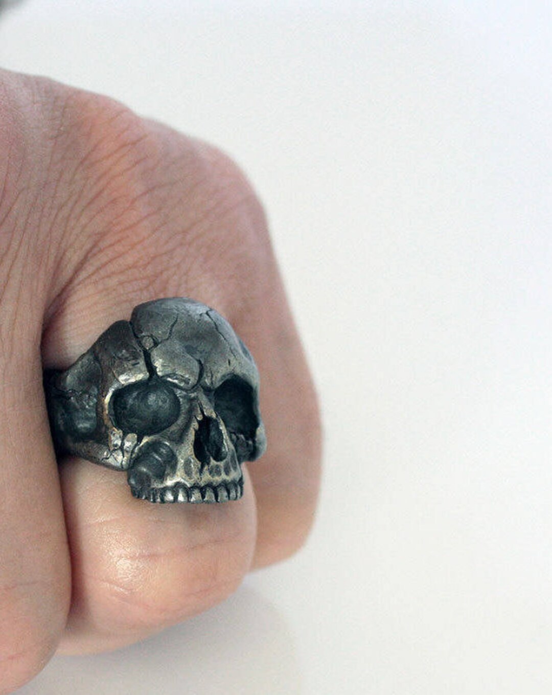 Jewelry Ring Skull Ring Heavy Metal Black Biker Ring Gothic - Etsy