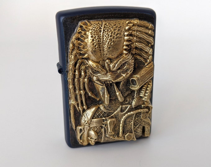 Zippo Lighter With Custom - "predator" Collectible Lighter - Etsy