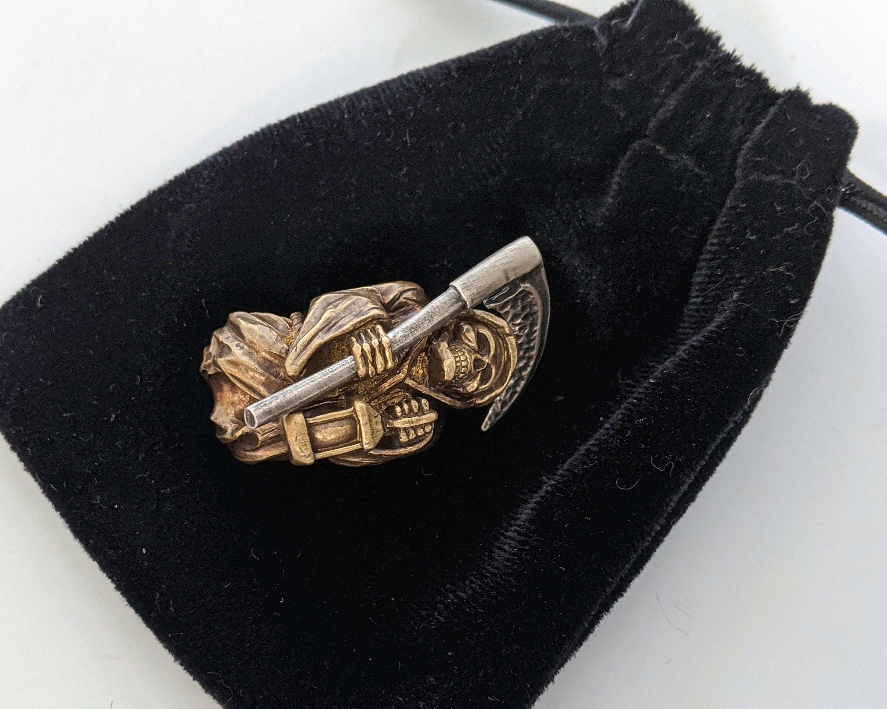 Grim Reaper Skull Beads Brass Bead Lanyard Bead Paracord Beads - Etsy