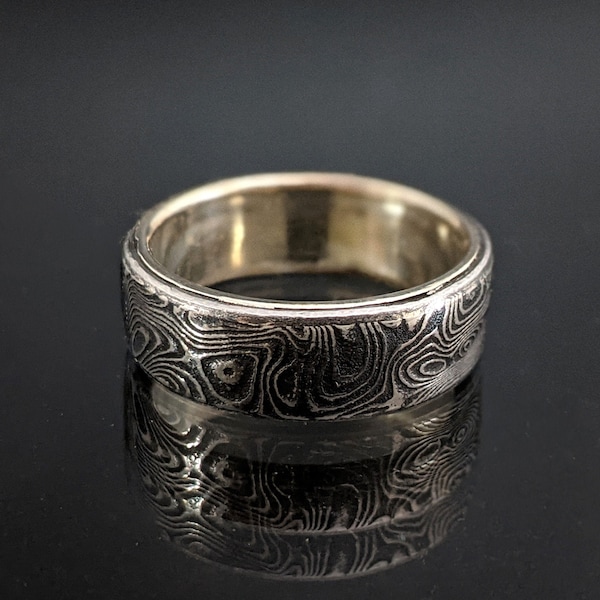 Shop Damascus Steel Ring - Etsy