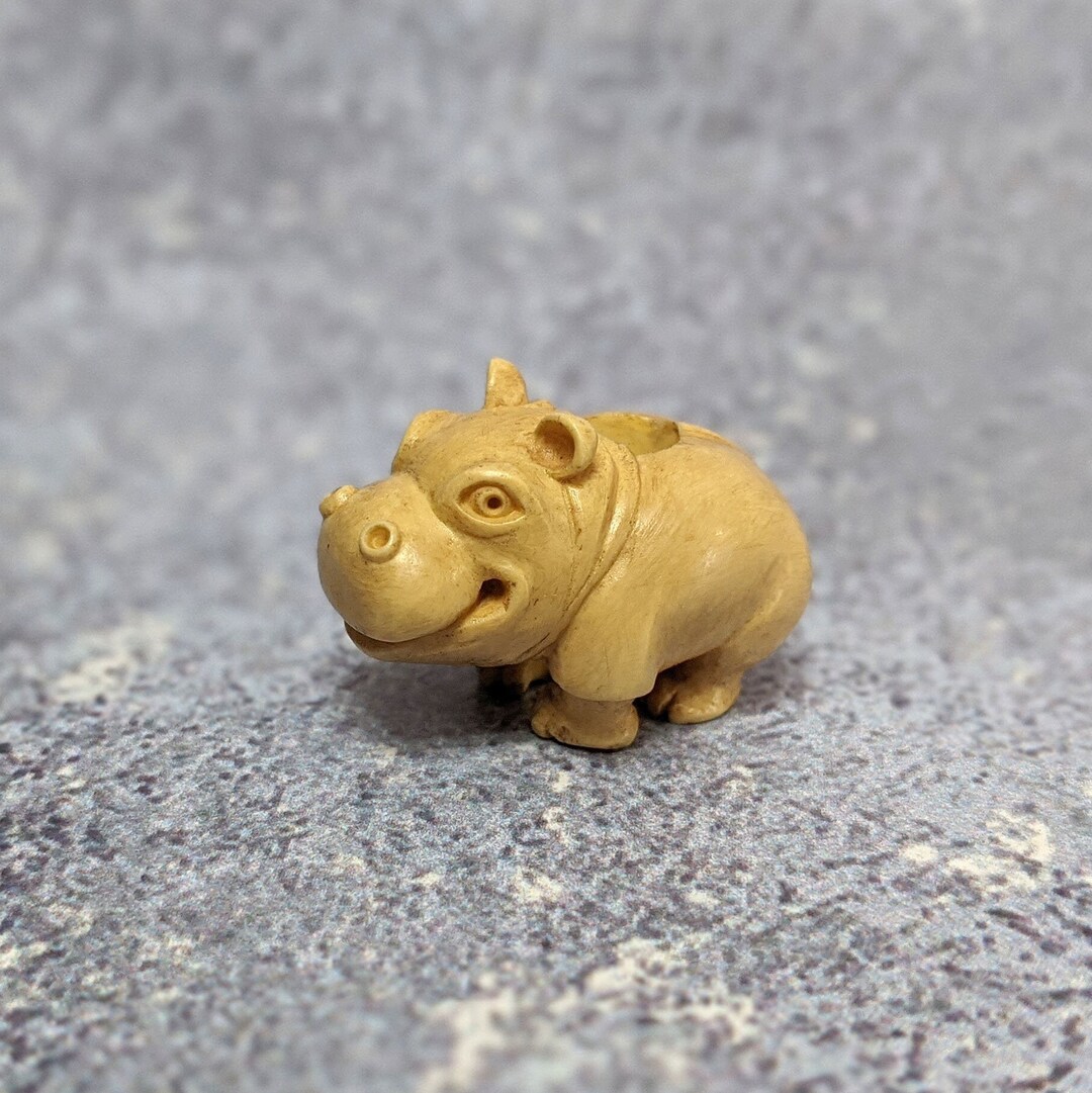 Bone Carving Hippopotamus Bead Lanyard Bead Paracord Beads - Etsy