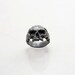 Silver Ring Sterling Silver Ring Skull Ring Heavy Metal Black Ring ...
