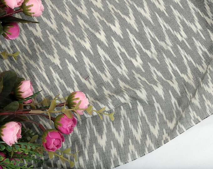 Fine 2/60 Handloom Ikat Fabric, Black Fabric, Fashion Fabric, Ikat ...