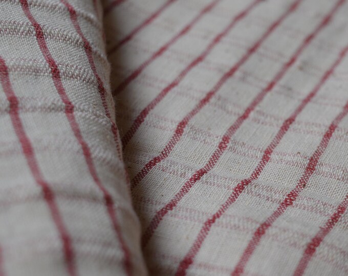100% Cotton Checks Hand Loom Fabric India Fabric by the Yard Dress ...