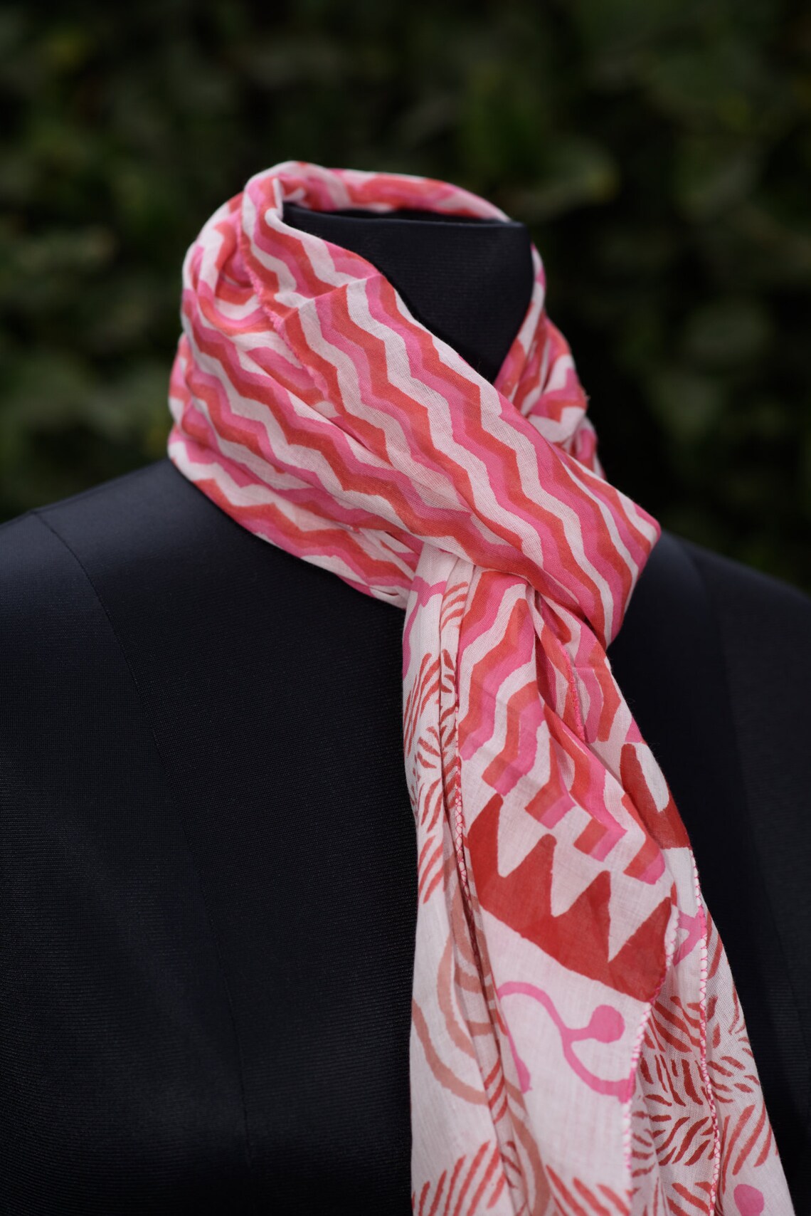 Cotton Scarf Block Print Fabric Scarf India Fabric Hand - Etsy