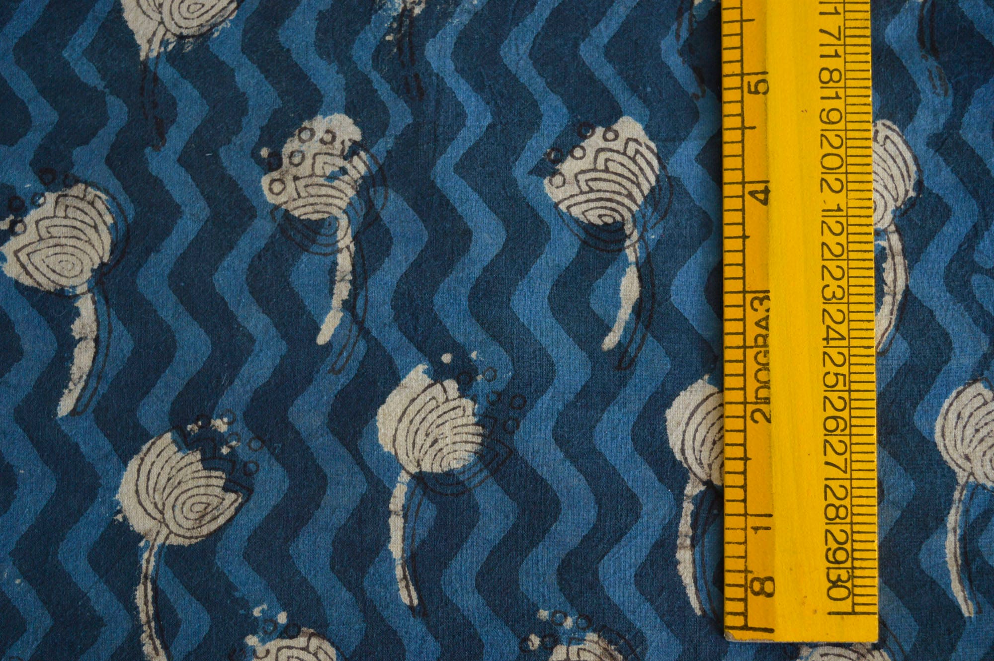 Traditional Indigo Fabric Block Printed India Fabric Soft - Etsy