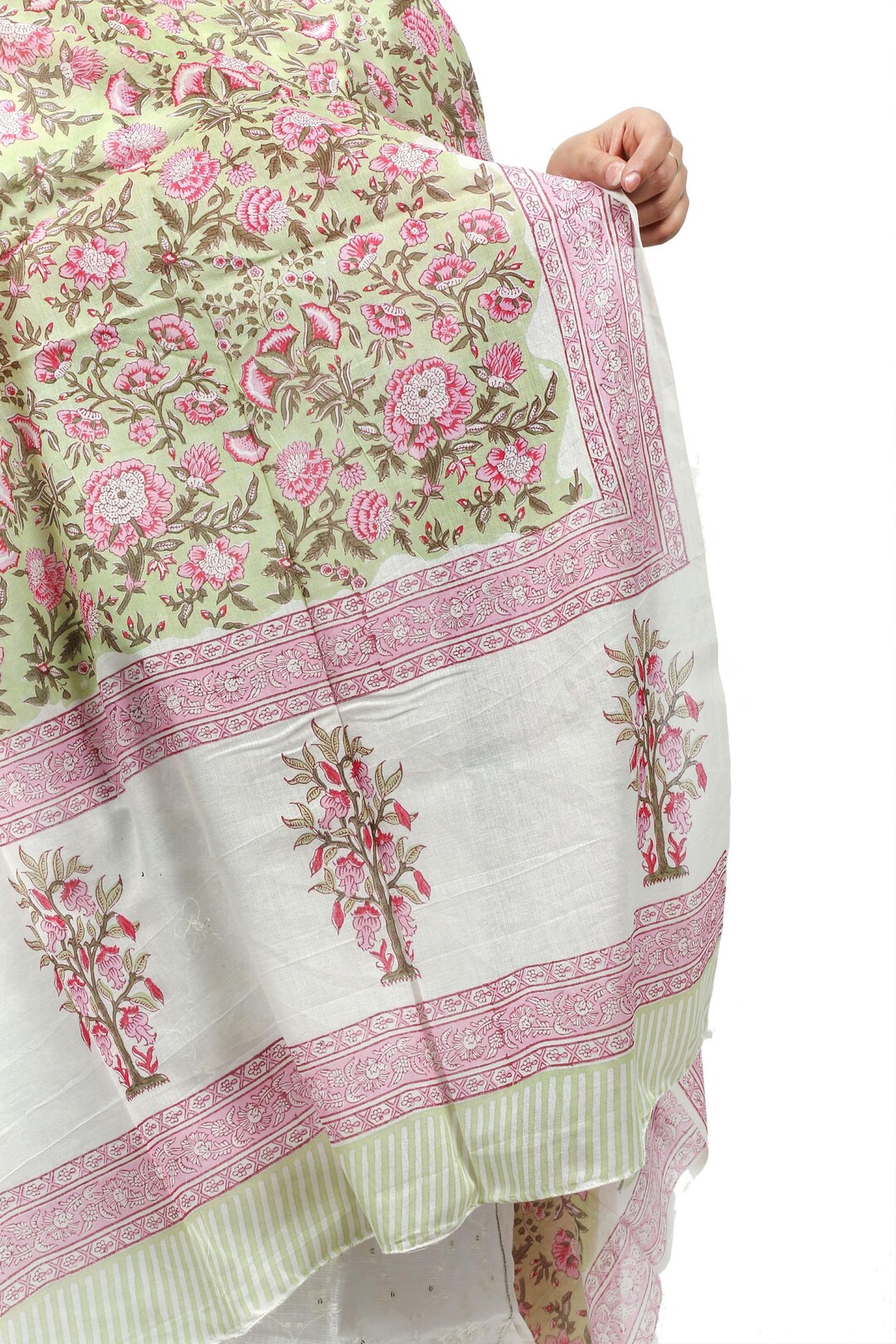 Women's Beach Pareo, SCARF Hand Block Print Scarves, Handmade Cotton ...