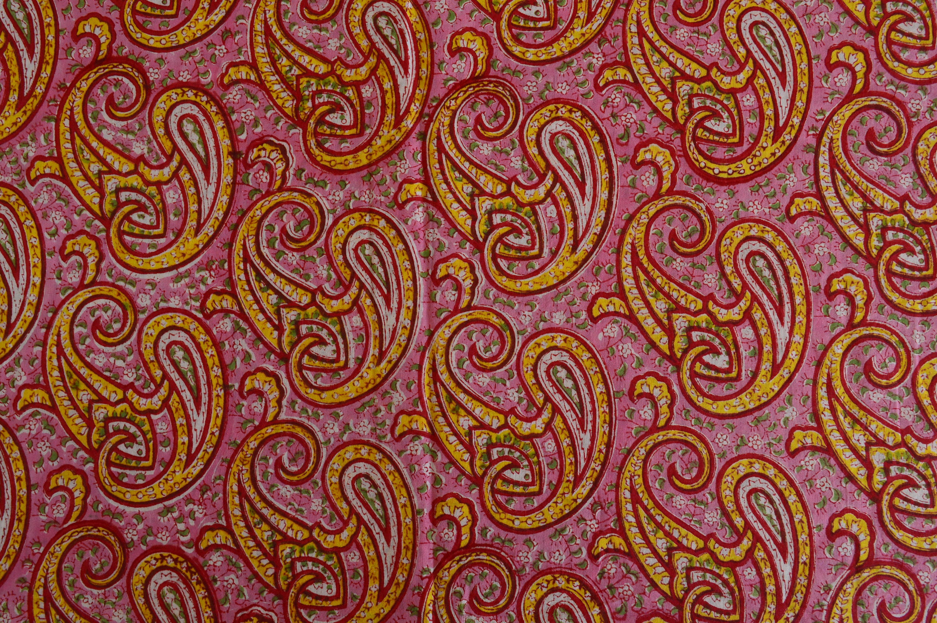 Beautiful Paisley Hand Block Print Fabric Printed Cotton - Etsy