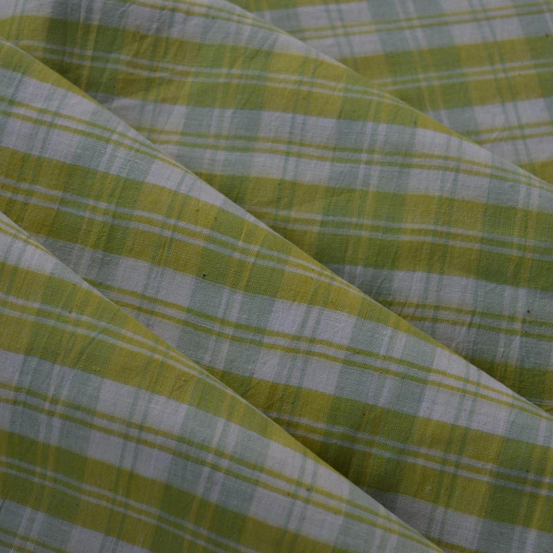 Handloom Check Fabric - Etsy