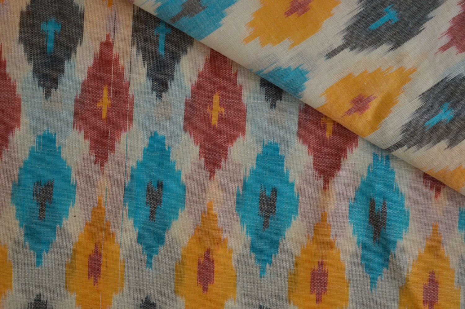 Silk Silk Ikat Fabric Ikat Silk Fabric Hand Woven | Etsy