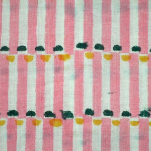 Fabric by the Yard, Pink Cotton India Block Print Fabric, India Fabric ...