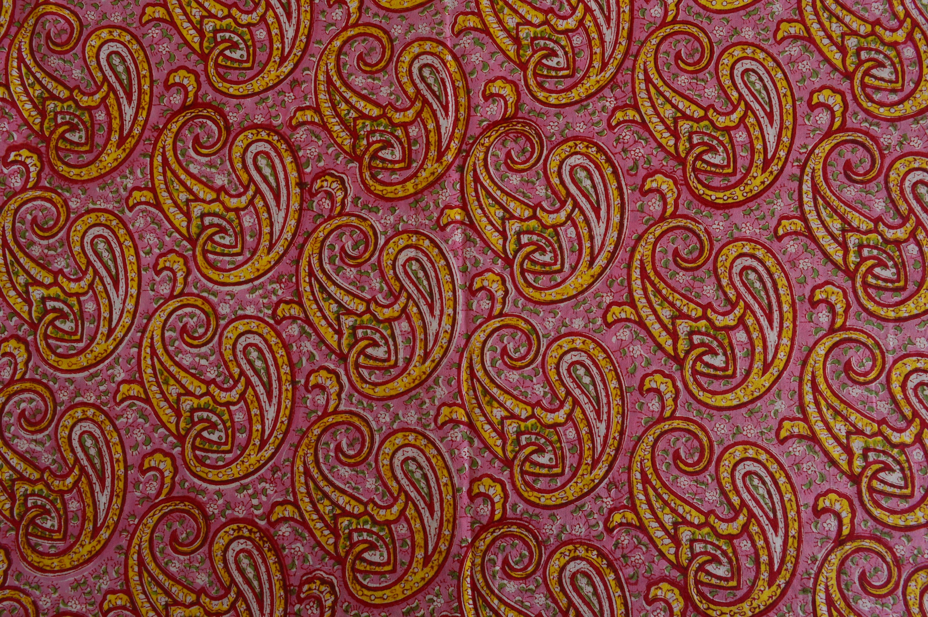 Beautiful Paisley Hand Block Print Fabric Printed Cotton - Etsy