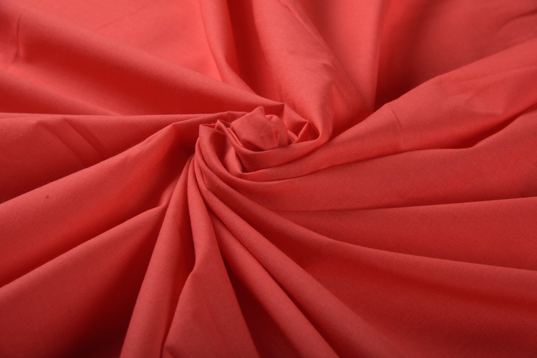 Carrot Cotton Fabric: 100% Plain Apparel Fabric - Etsy