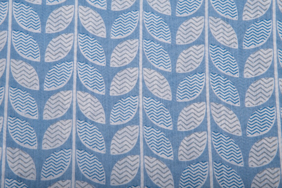 Ocean Blue Beautiful Soft Fabric Cotton Print India Fabric | Etsy