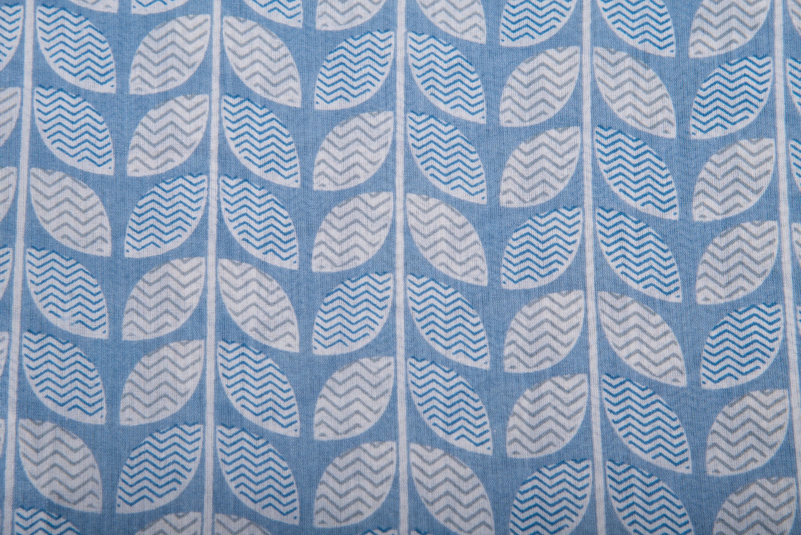 Ocean Blue Beautiful Soft Fabric Cotton Print India Fabric | Etsy