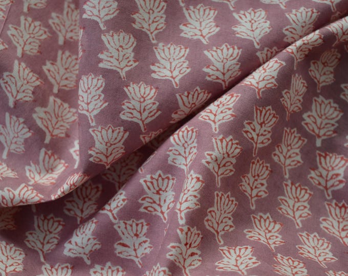 Beautiful Hand Printed Small Motif Cotton Block Print Fabric, India ...