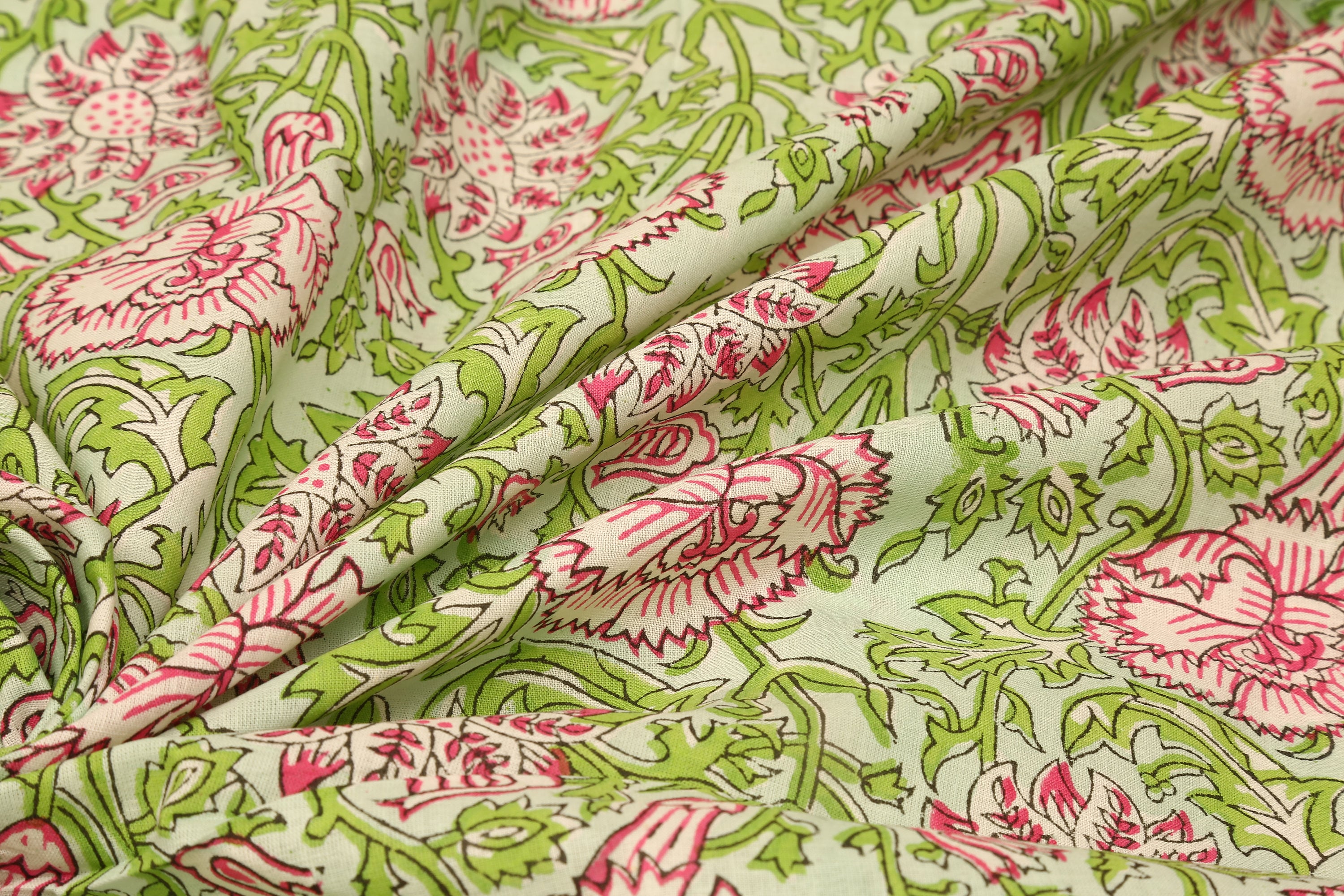 Block Print Fabric India Fabric Fabric by Yard Hand Block - Etsy