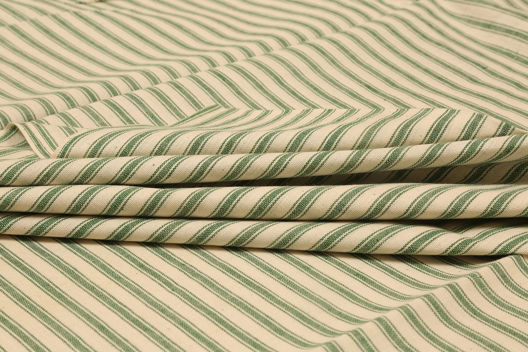 Stripe Fabric, Natural Eco Fabric- Handloom Fabric,green Fabric ...