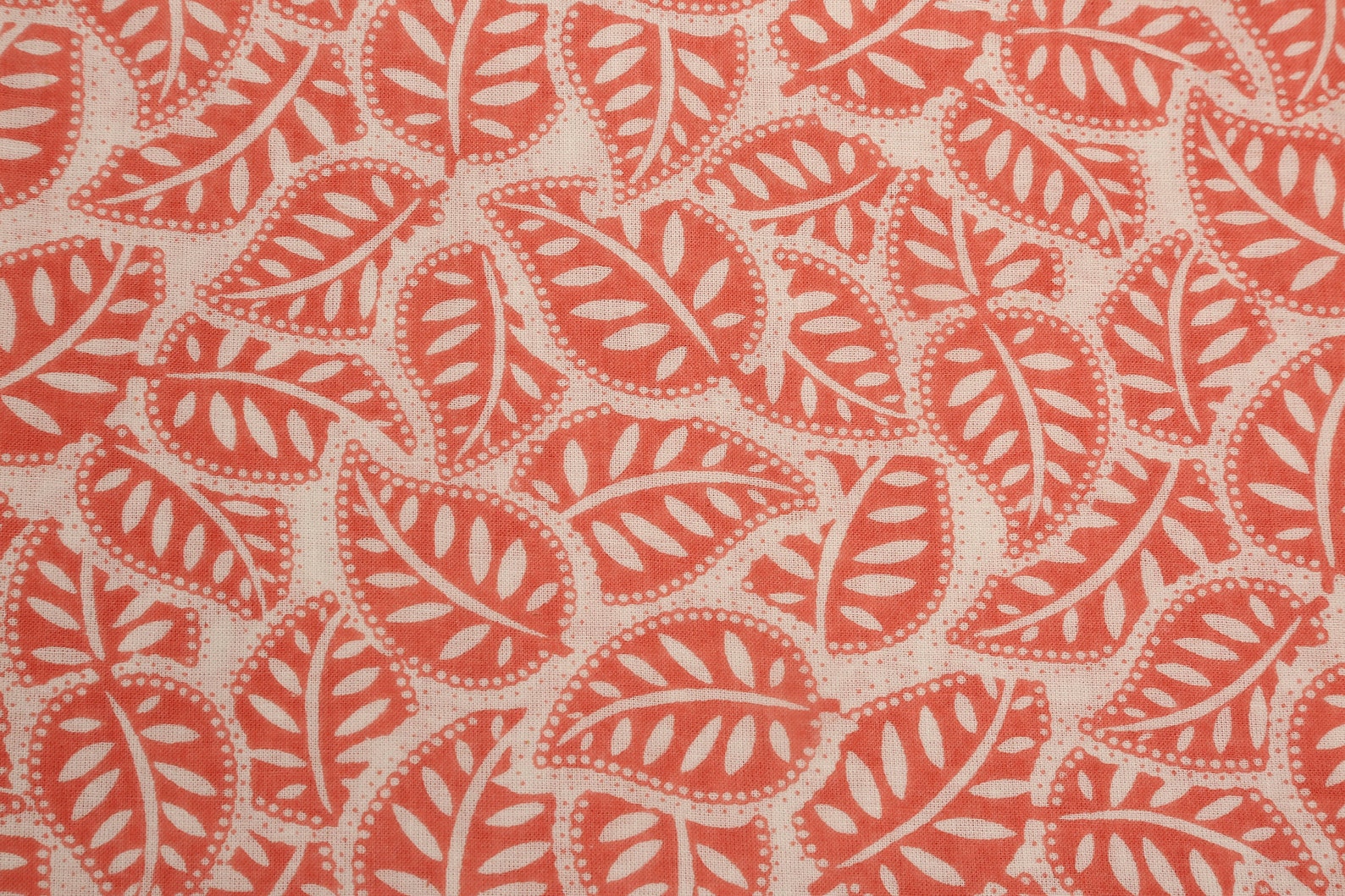 Orange Cotton Fabric by Yard Screen Print Fabric India - Etsy