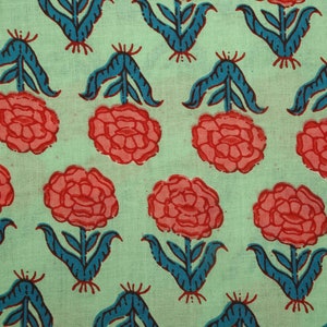 Cotton Fabric by Yard, Screen Print Fabric, India Fabric, Printed ...