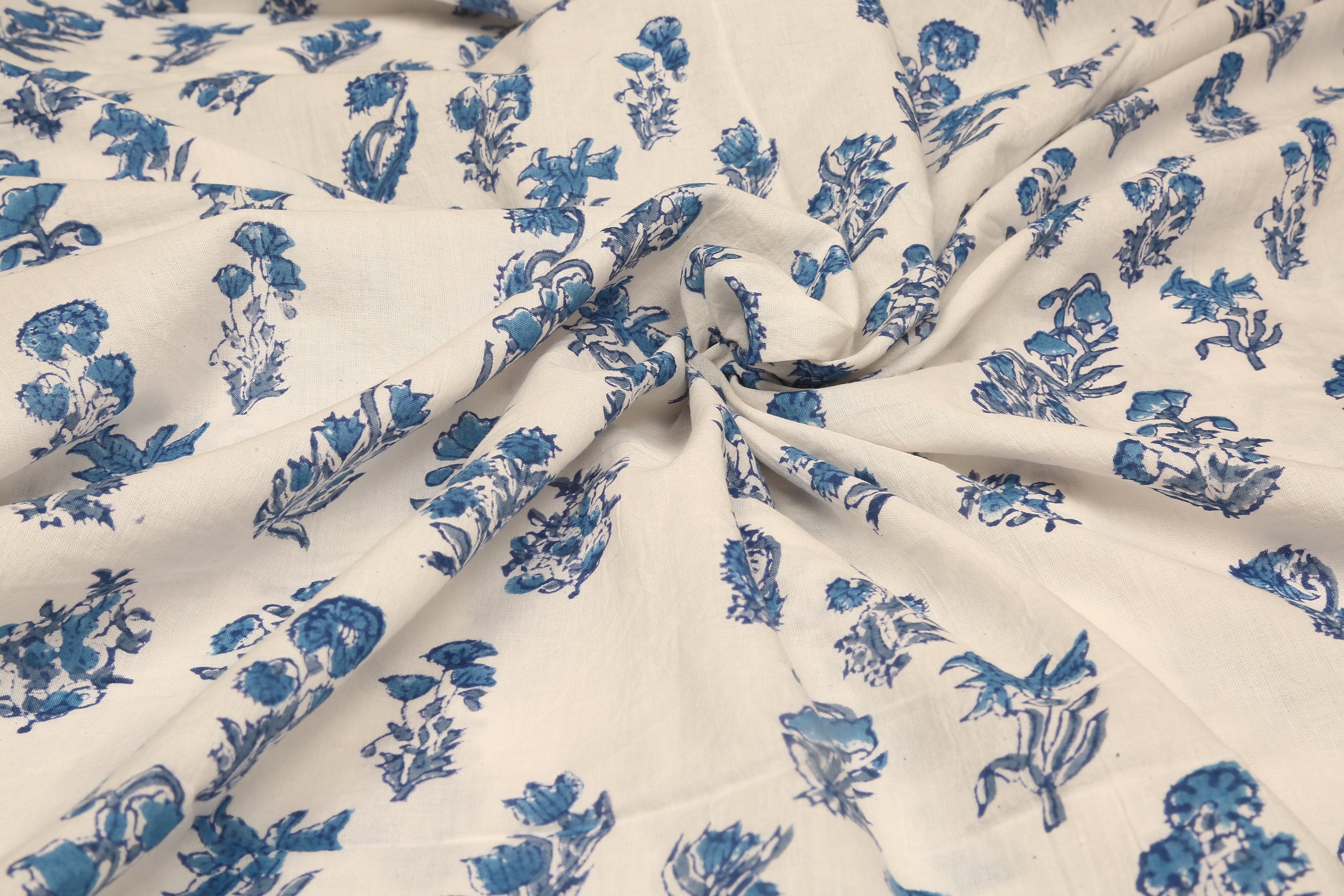 Motif Print Cotton Fabric by yard Block Print Fabric India | Etsy