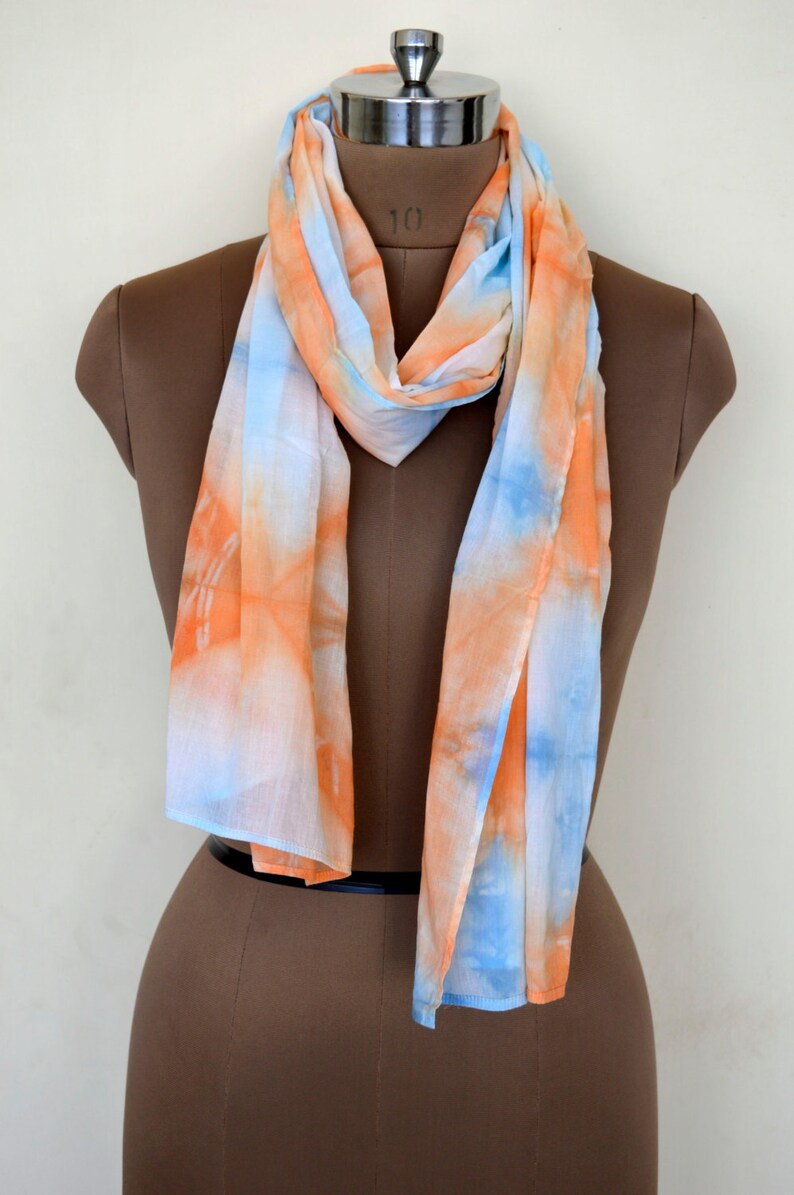 Cotton scarf block print fabric Scarf India fabric hand | Etsy