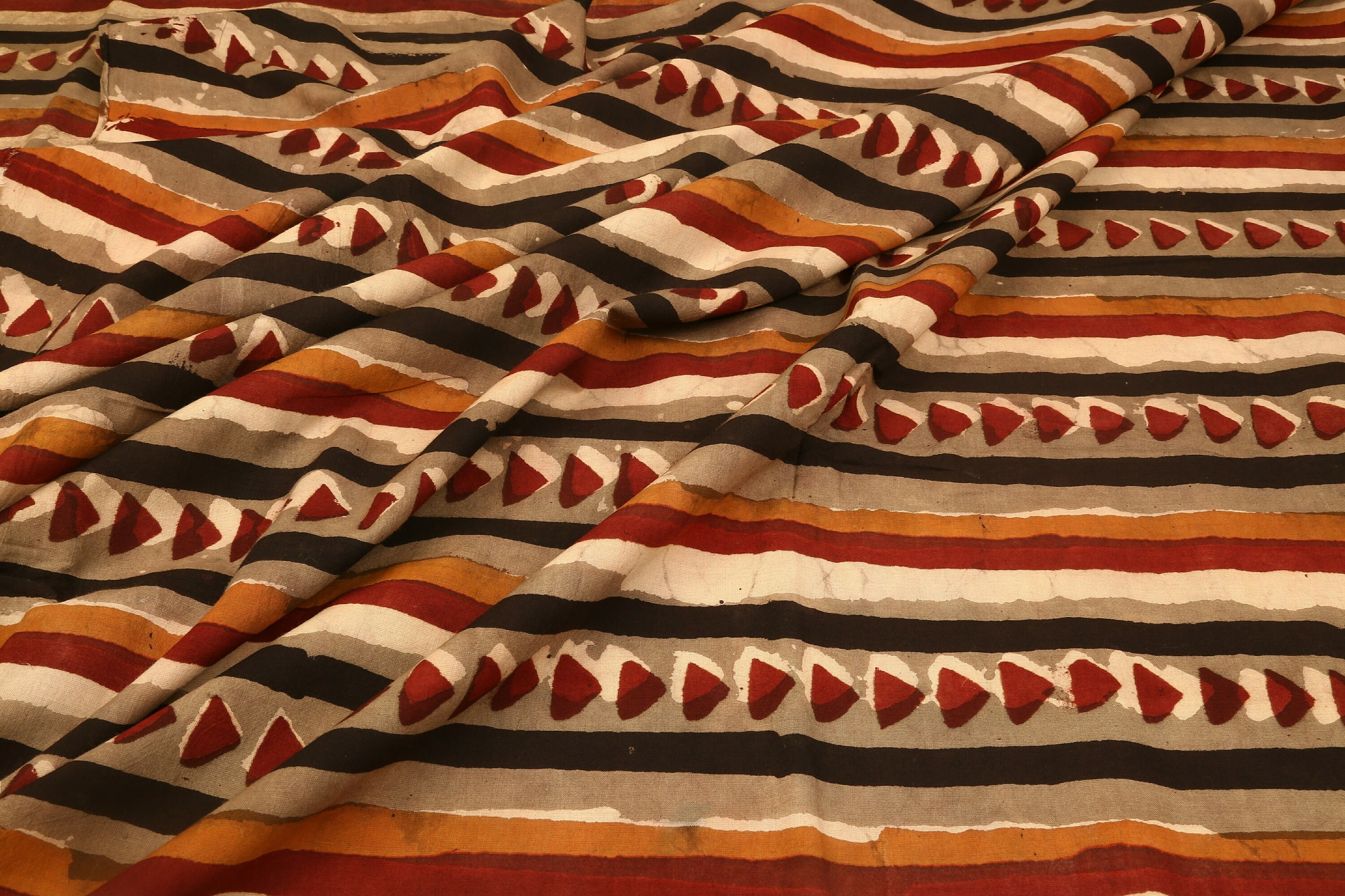 Grey Natural Print Fabric Cotton Fabric Fabric by Yard - Etsy