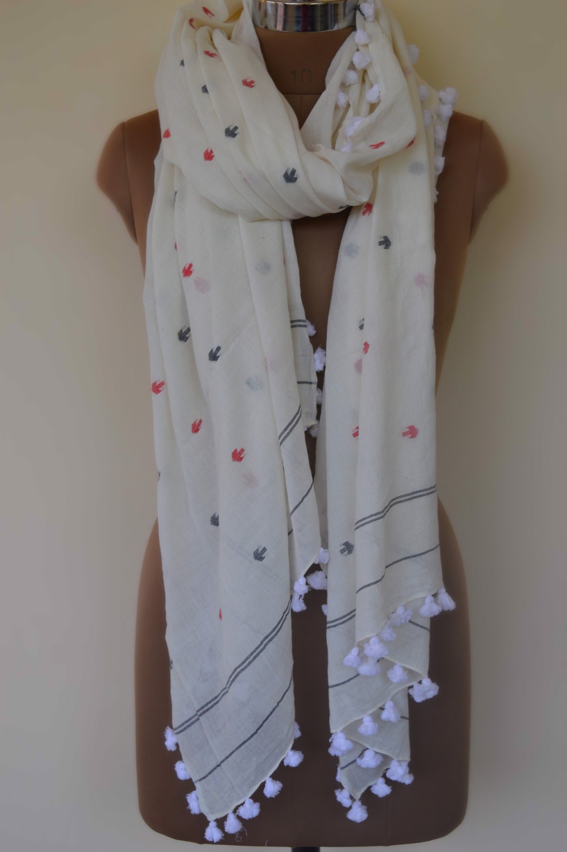 Scarf Gift for Her India Fabric Hand Woven Scarf Scarf - Etsy