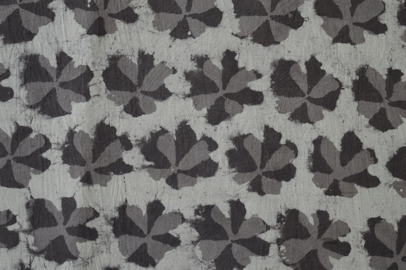 Grey Fabric Cotton Fabric Printed Cotton Hand Block Print - Etsy