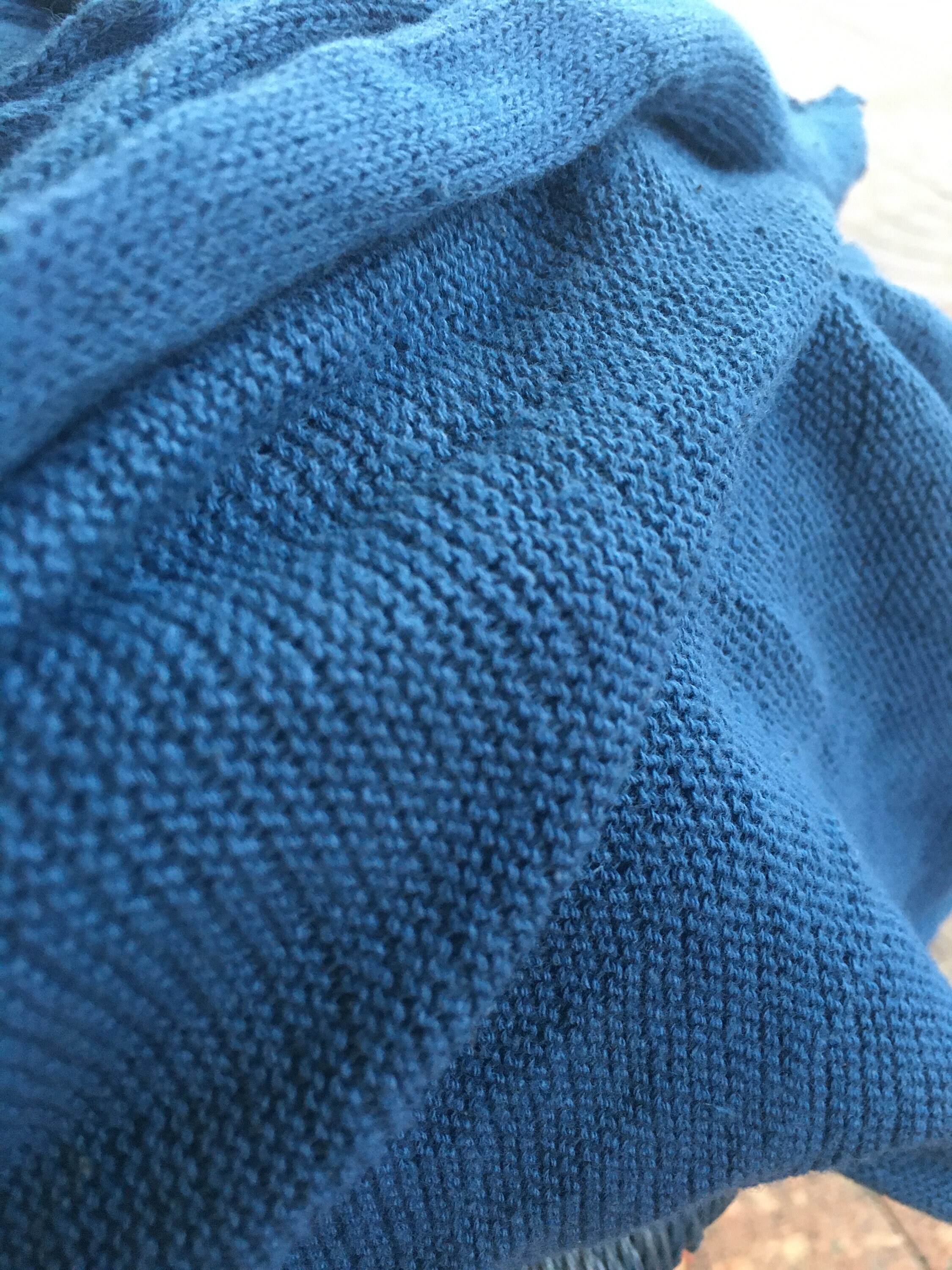 Knitted fabric. Indigo hand loom Fabric 100% Natural fabric | Etsy
