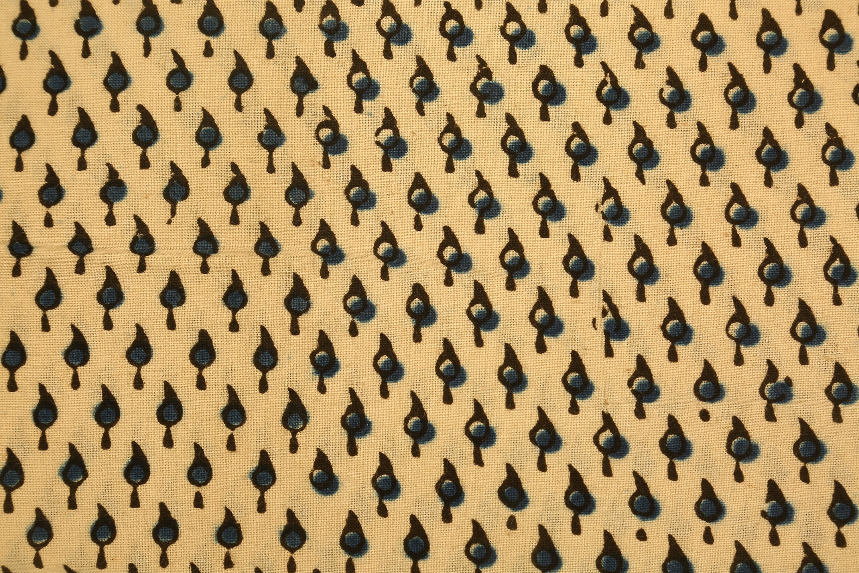 Indigo Fabric Natural Print Fabric Cotton Fabric Fabric by - Etsy