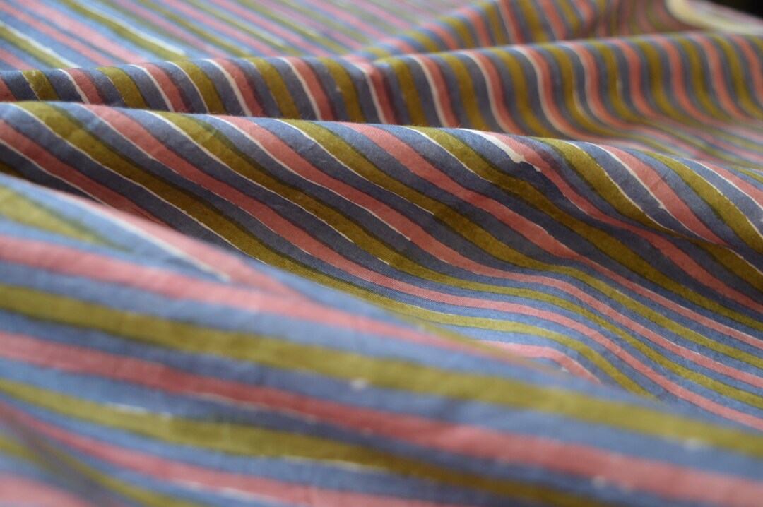 Striped Soft & Breathable Material, Women Clothing Fabric in 100% Pure ...