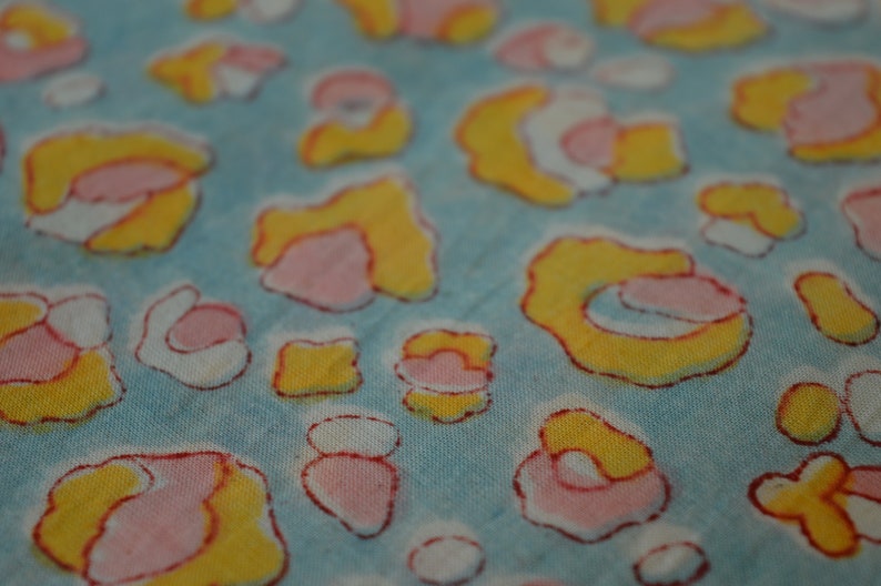 Kids Print Fabric Block Print Indian Cotton Cloth Fabric by - Etsy