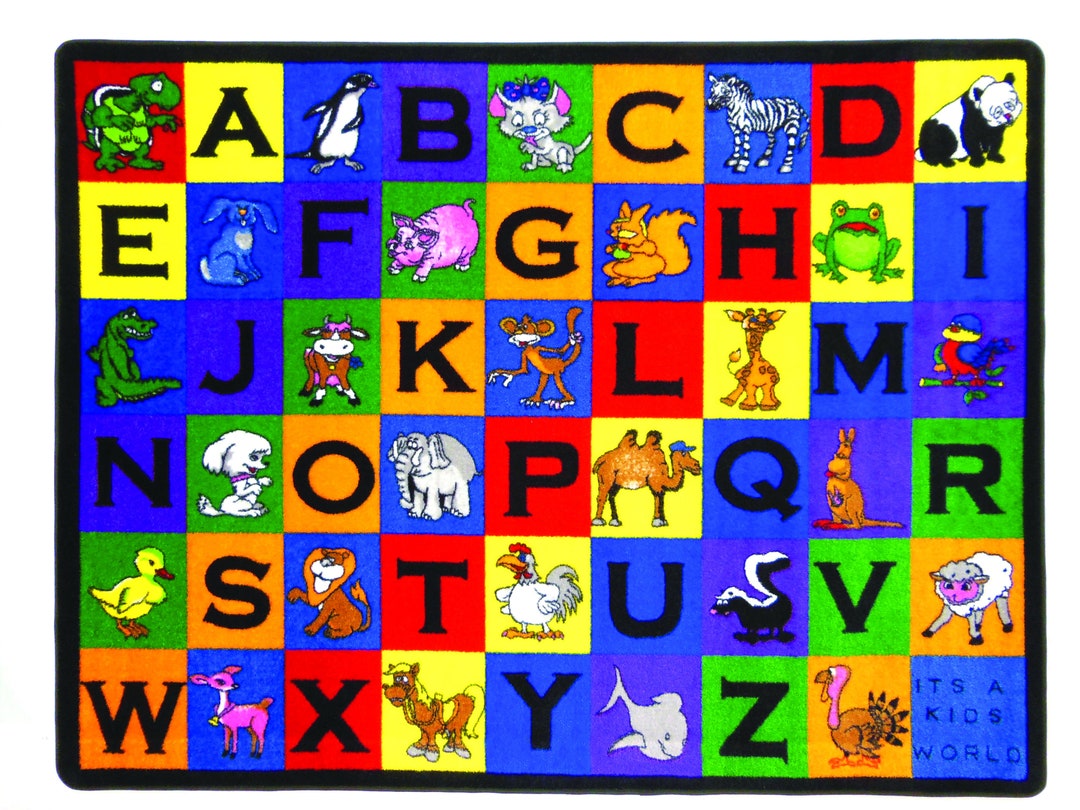Charlie and Friends Children's Educational Rug 6'6" X 8'4" Item #1019 ...