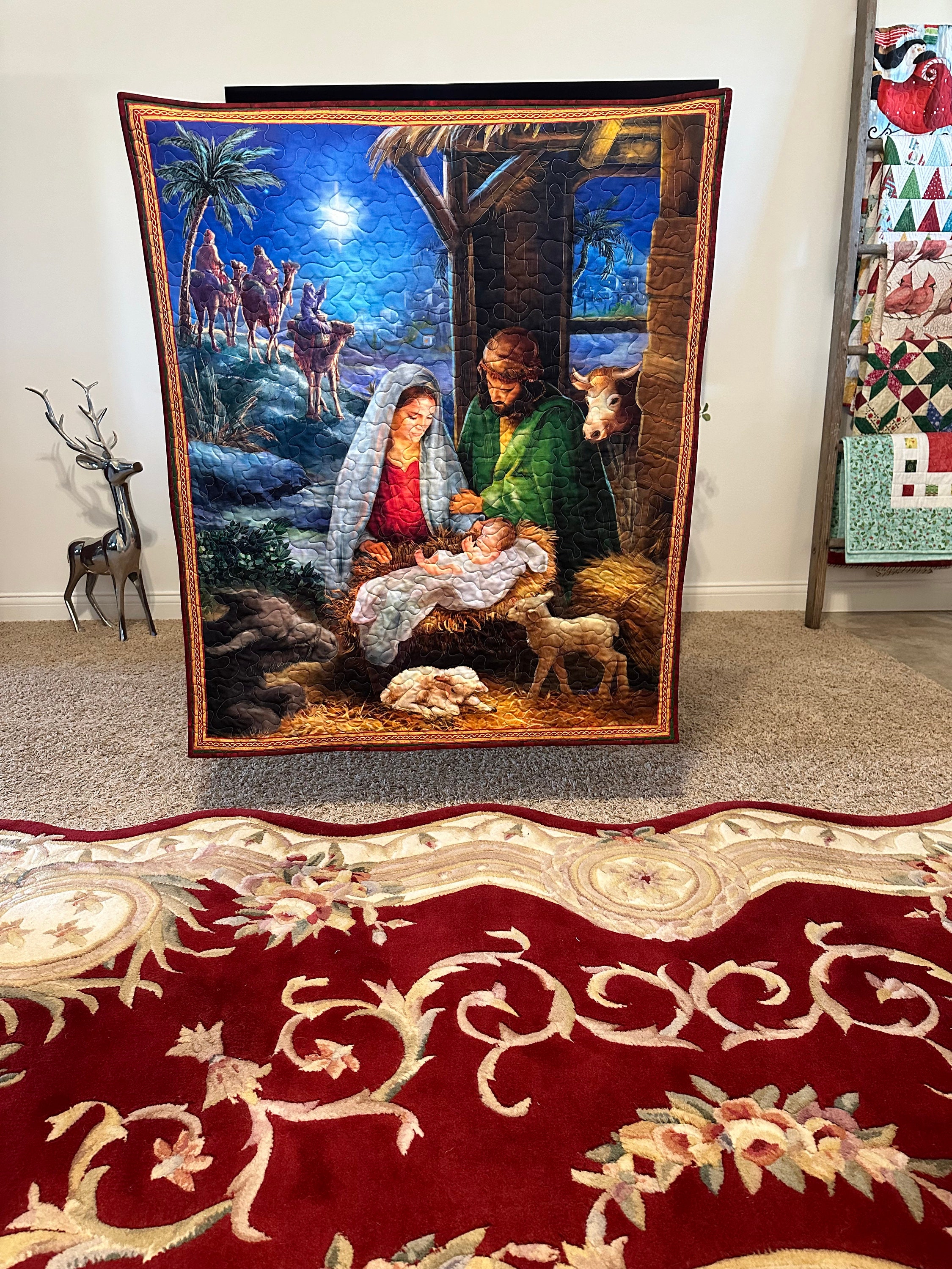 Christmas Nativity Quilt - Etsy