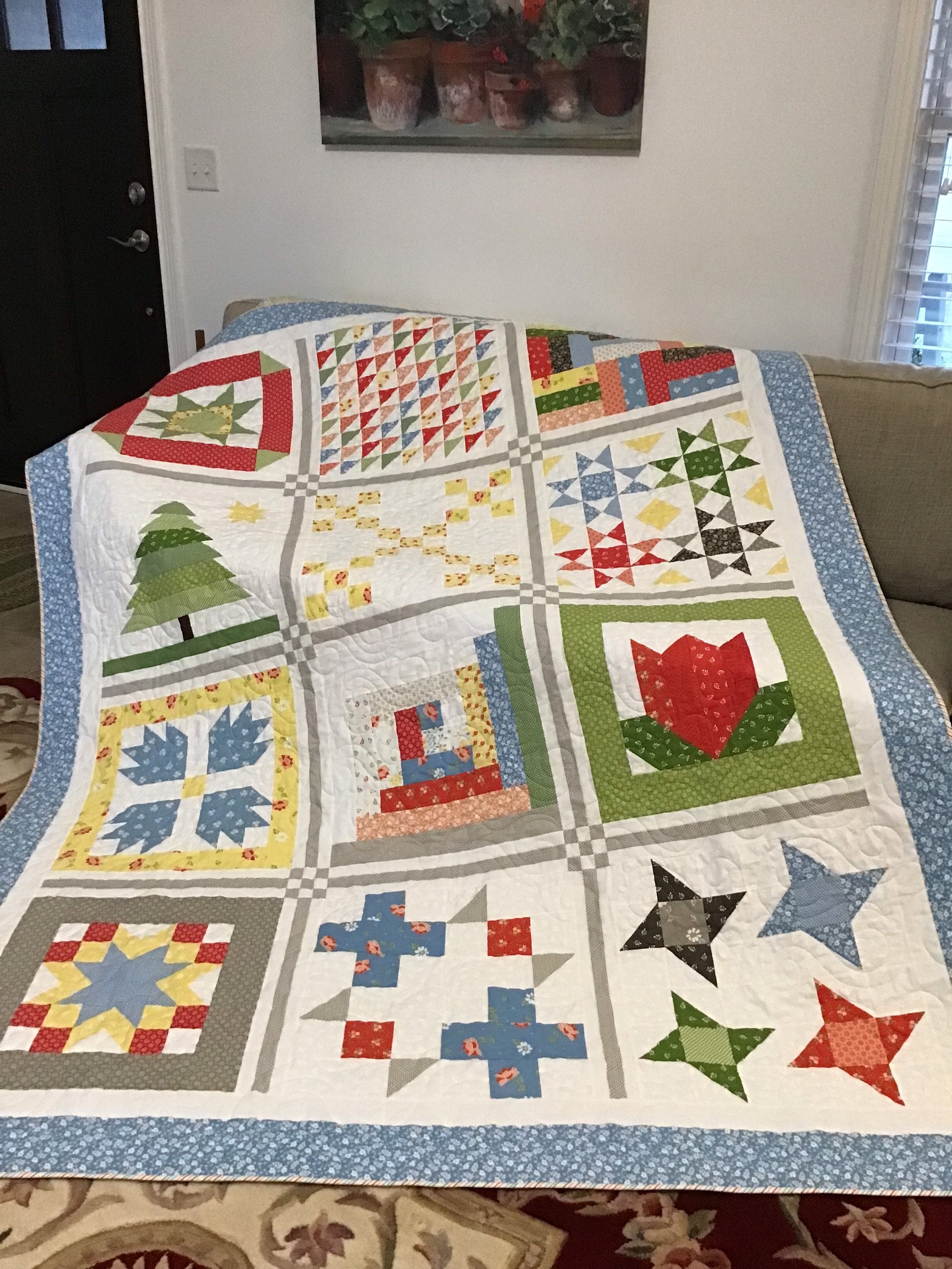 Spring Sampler Quilt - Etsy