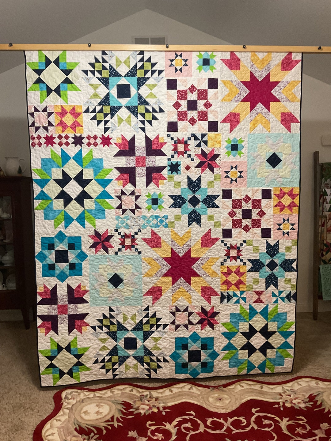 Barn Star Sampler Quilt - Etsy