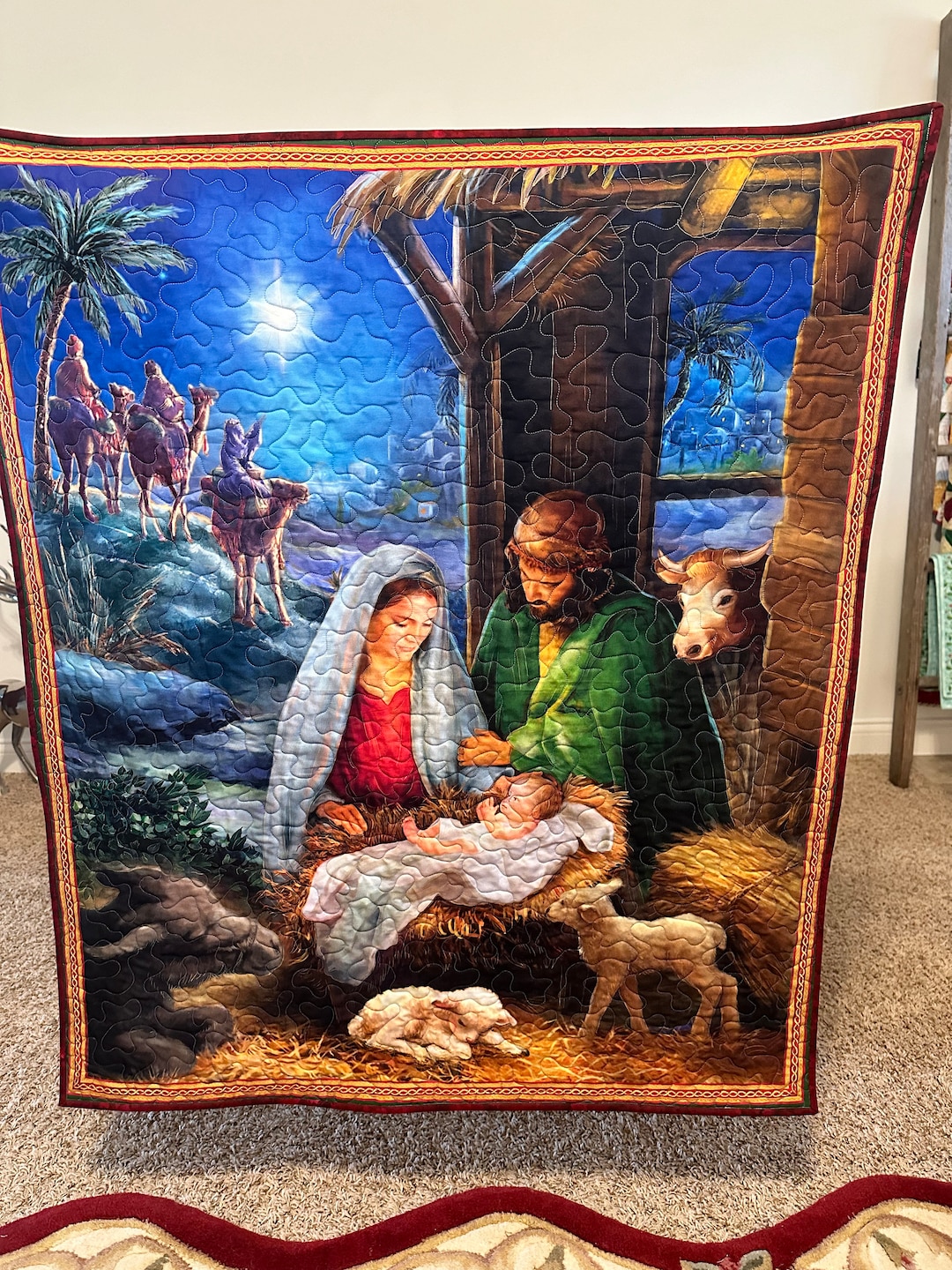 Christmas Nativity Quilt - Etsy