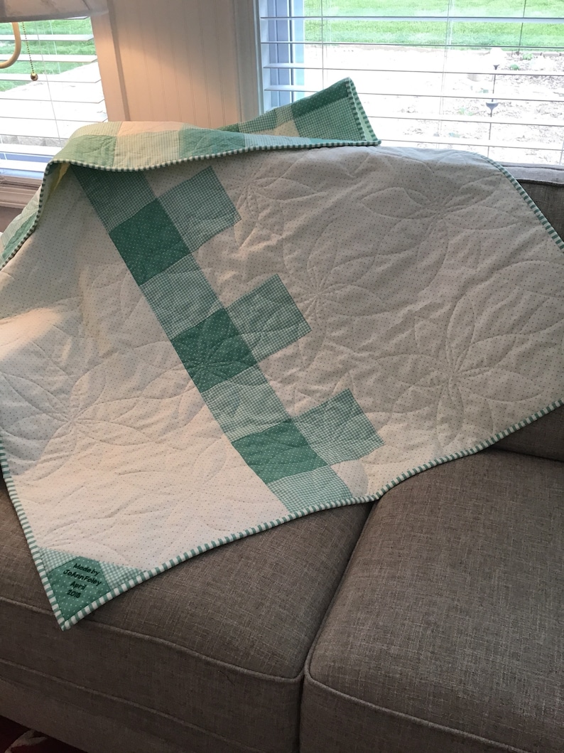 Aqua Baby Quilt - Etsy
