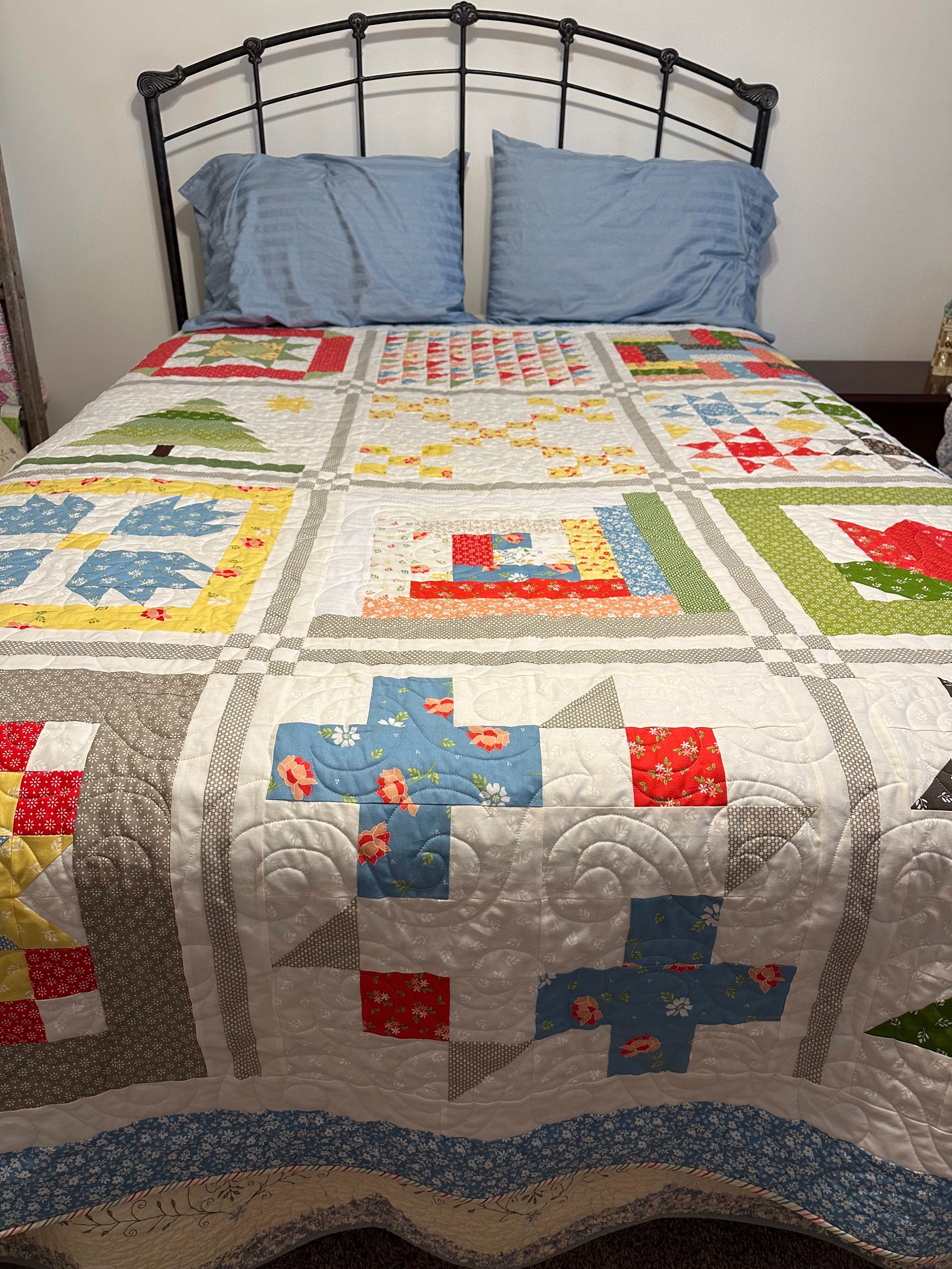 Spring Sampler Quilt - Etsy