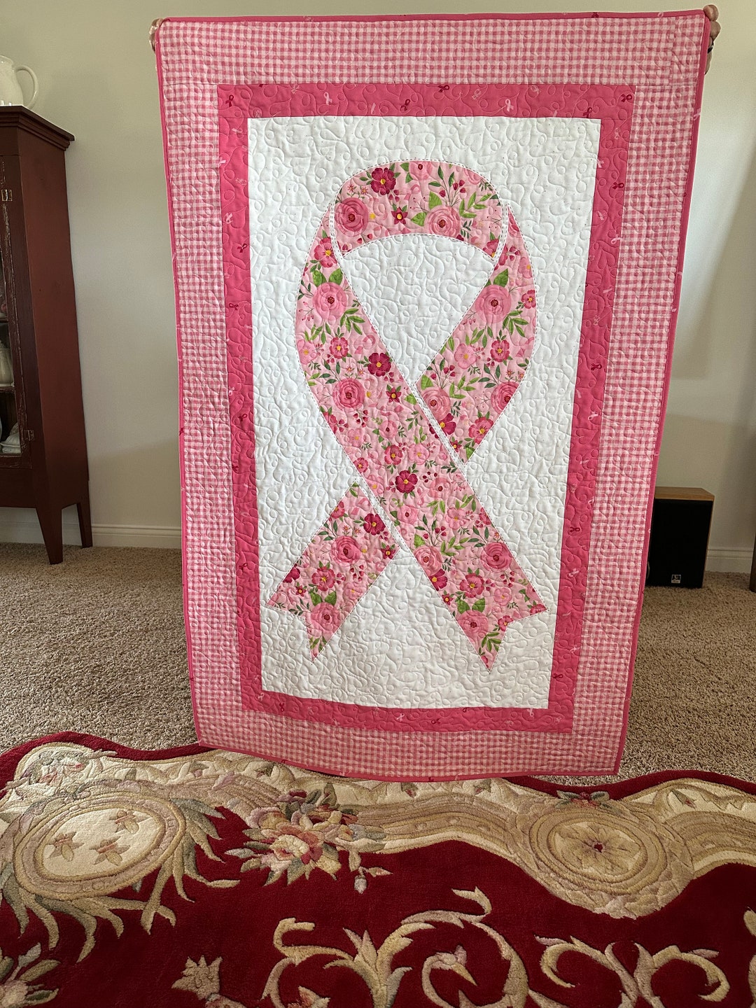 Breast Cancer Awareness Quilt - Etsy