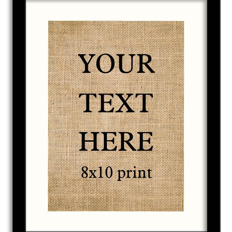 Burlap Print - Etsy