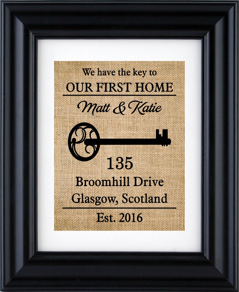 Our First Home Personalized home gift Custom First home | Etsy