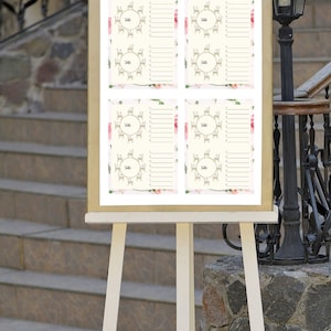 Table Seating Chart | 10 Table Dinner Party Planner | Wedding Seating ...