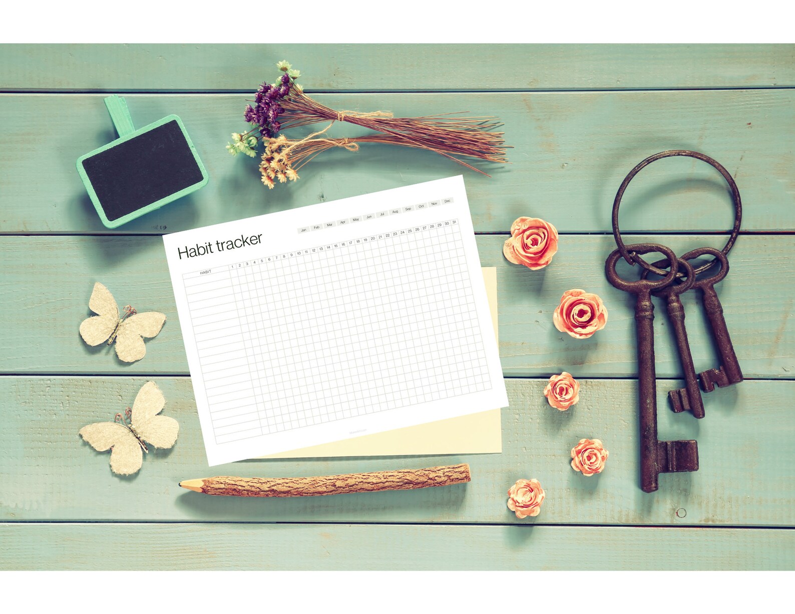 Daily Habit Tracker Printable | Habit Tracker Download | Quit Smoking ...